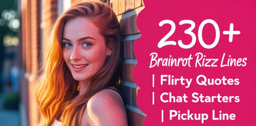 230+Brainrot Rizz Lines Chat Starters Flirty (Copy Paste)